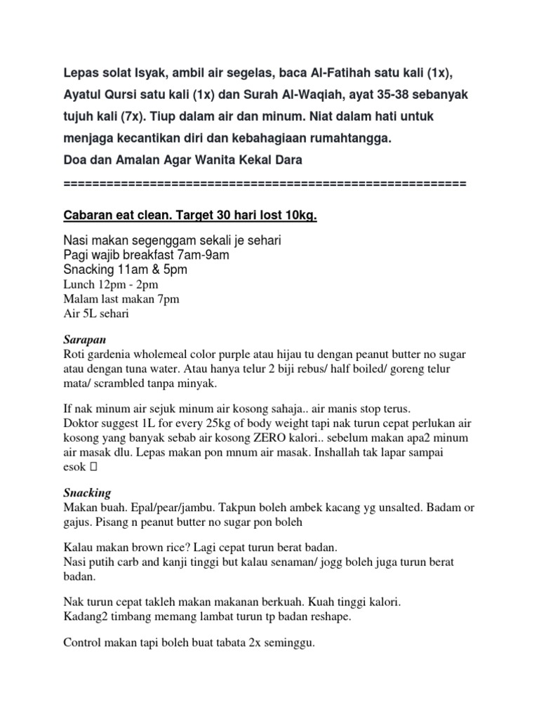 Lepas Solat Isyak | PDF