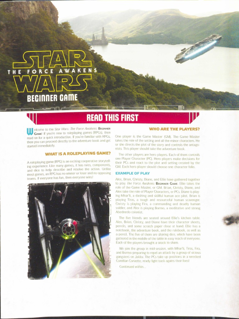 The Force Awakens - (SWR09) Beginner Game - 01 - Introduction | PDF