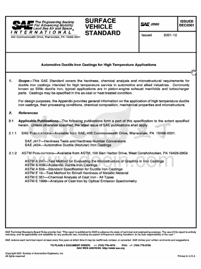 Sae J2582 PDF | PDF
