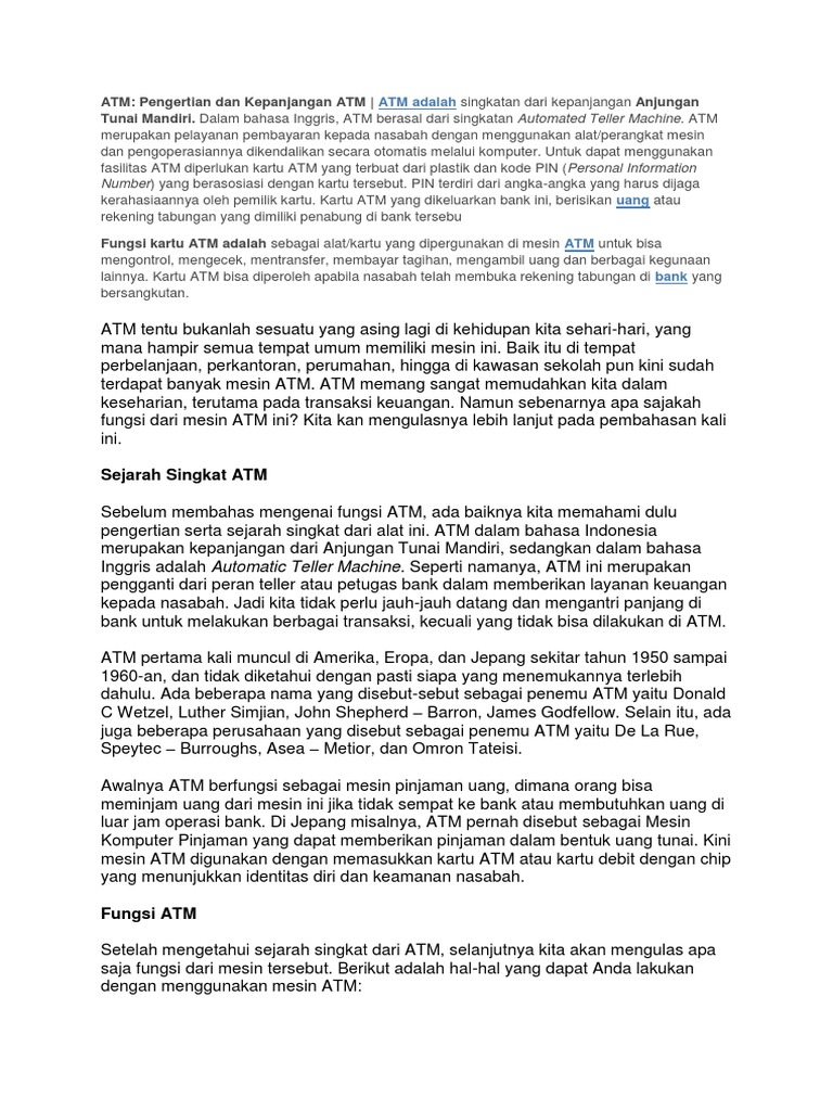 ATM | PDF