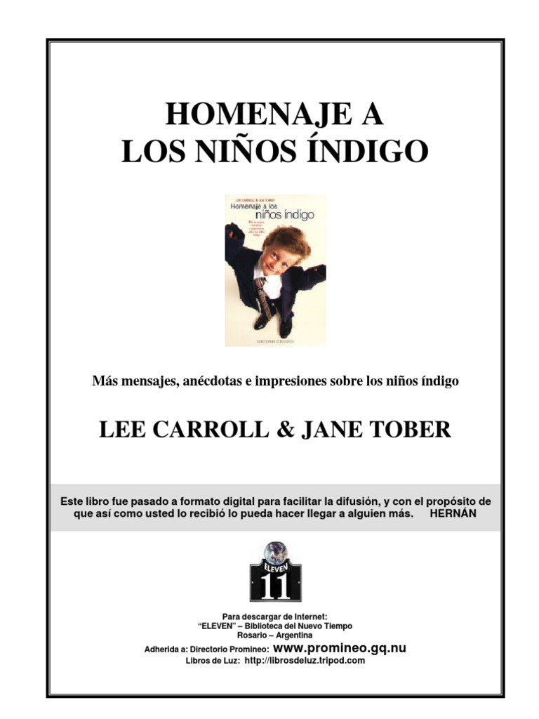 Homenaje A Los Indigo - Lee Carroll y Jan Tober | PDF | Libros | Amor