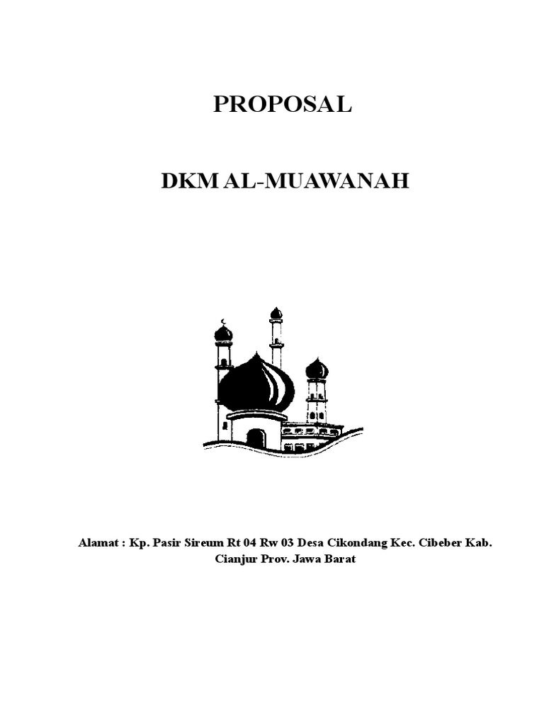 Proposal Bantuan Dana DKM | PDF