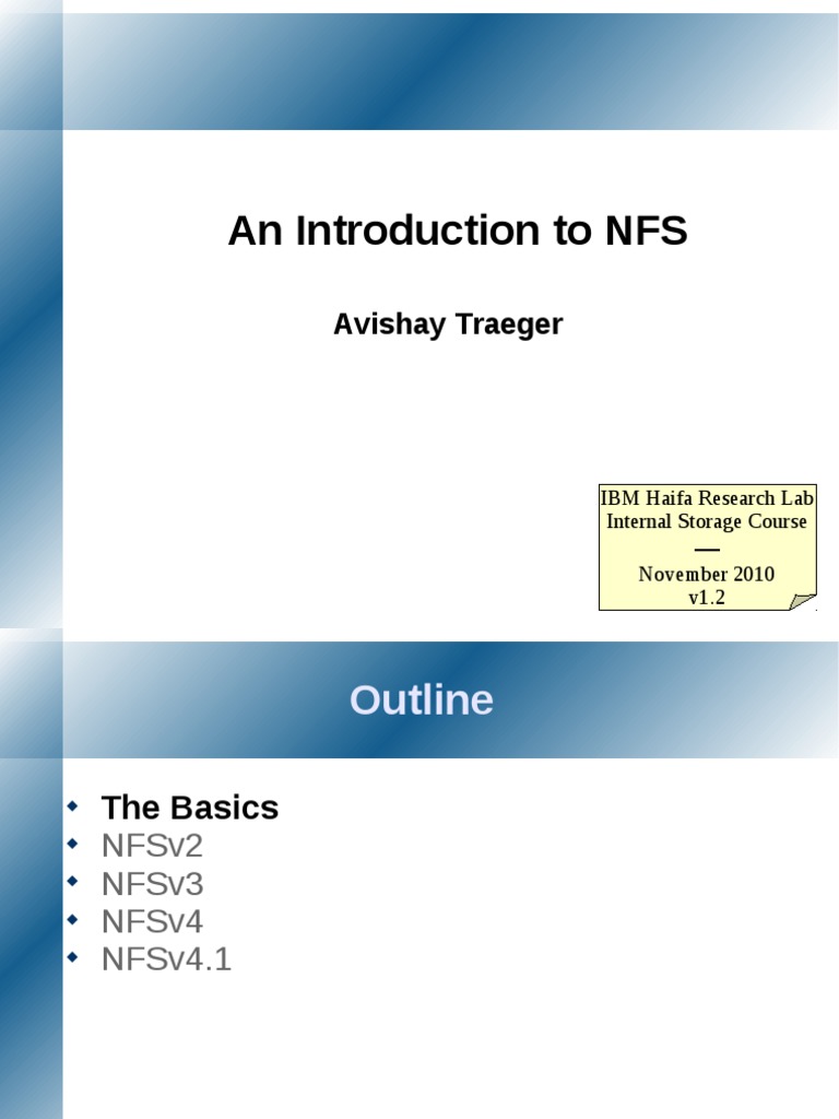 03 Nfs PDF | PDF | File System | Information Technology Management