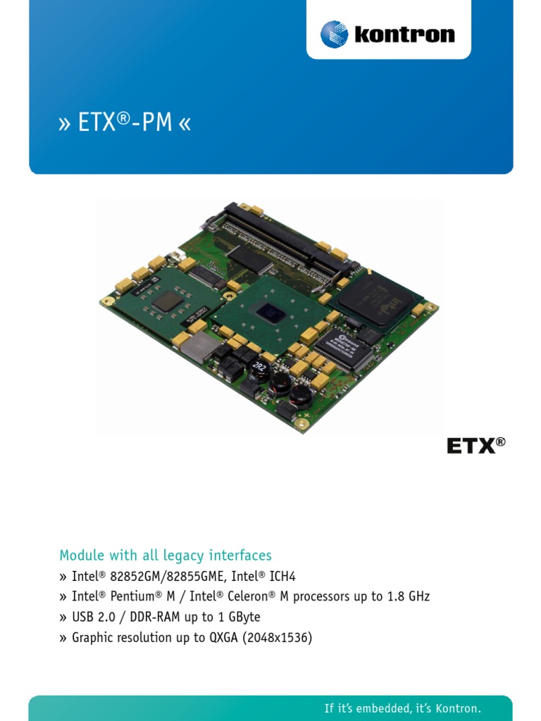 Datasheet Etx PM | PDF | Intel | Integrated Circuit