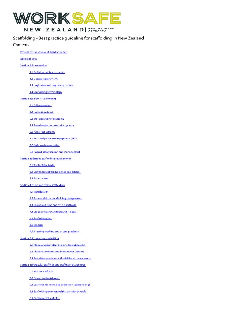 Scaffolding Standards | PDF | Scaffolding | Occupational Safety And Health
