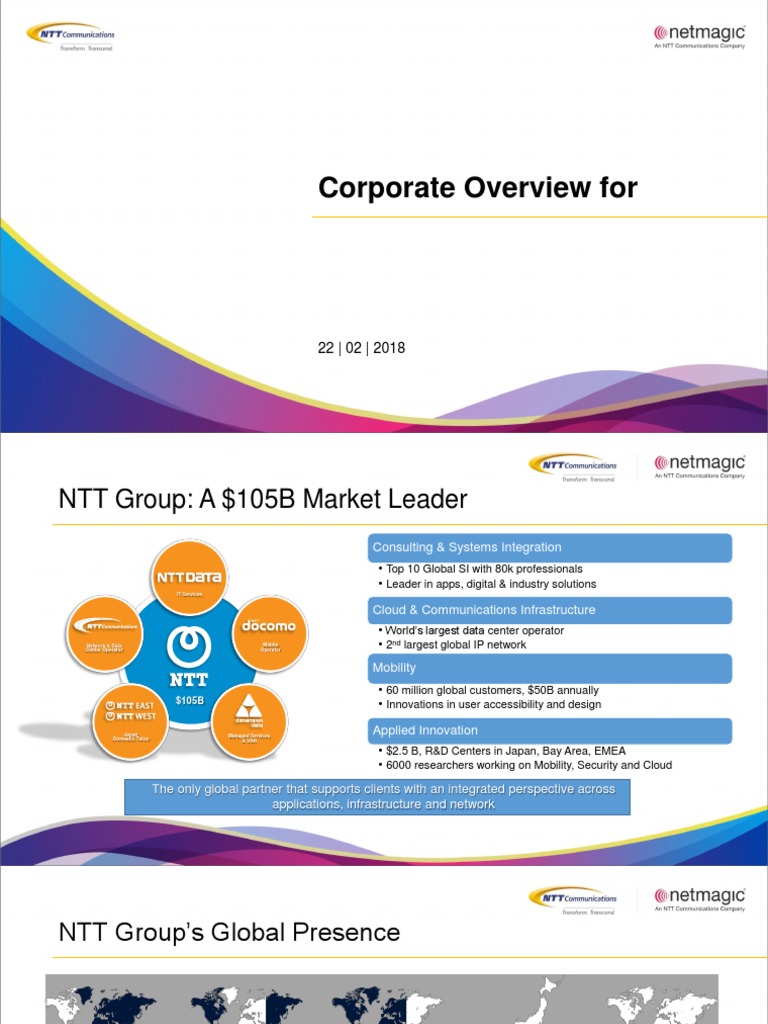 Corporate Overview - Netmagic - NTTCI | PDF | Cloud Computing | Computer Network