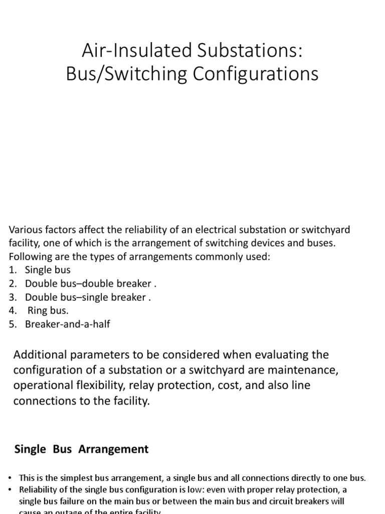 Air-Insulated Substations | PDF | Electrical Substation | Electrical ...