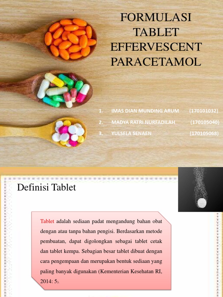 Formulasi Tablet Effervescent Paracetamol | PDF