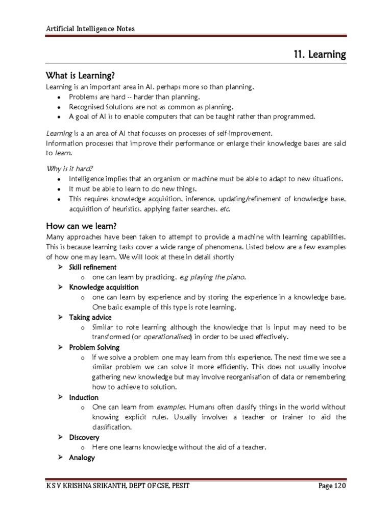 Ainotes Module5 | Download Free PDF | Artificial Intelligence ...