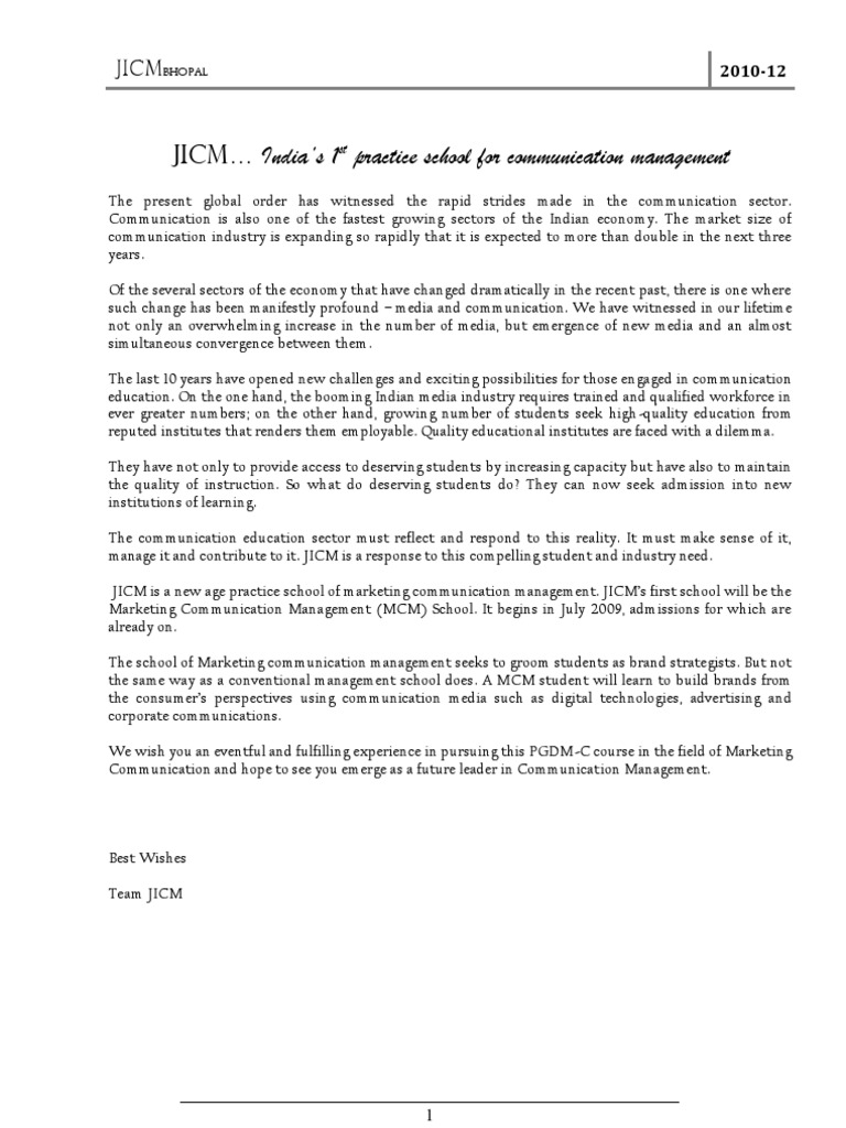 MCM Course Structure | PDF