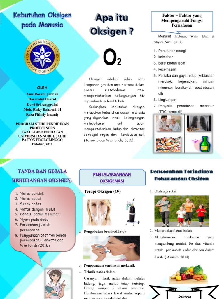 Leaflet Oksigen | PDF | Kesehatan Holistik
