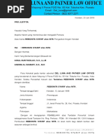 Contoh - Template Pledoi (Pembelaan) | PDF