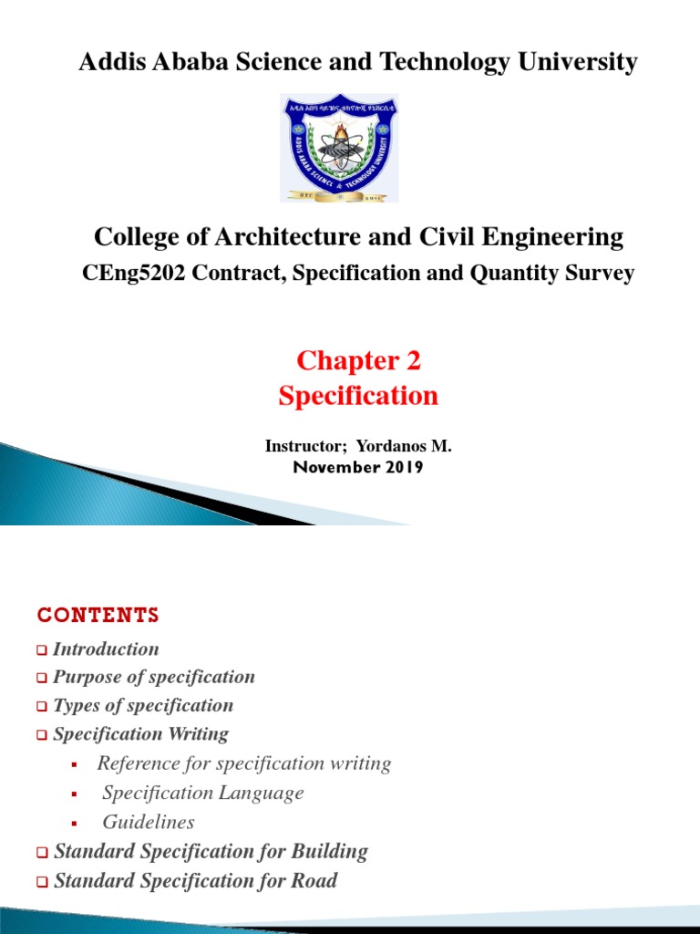 Chapter-2 Specification | PDF | Specification (Technical Standard) | Ambiguity