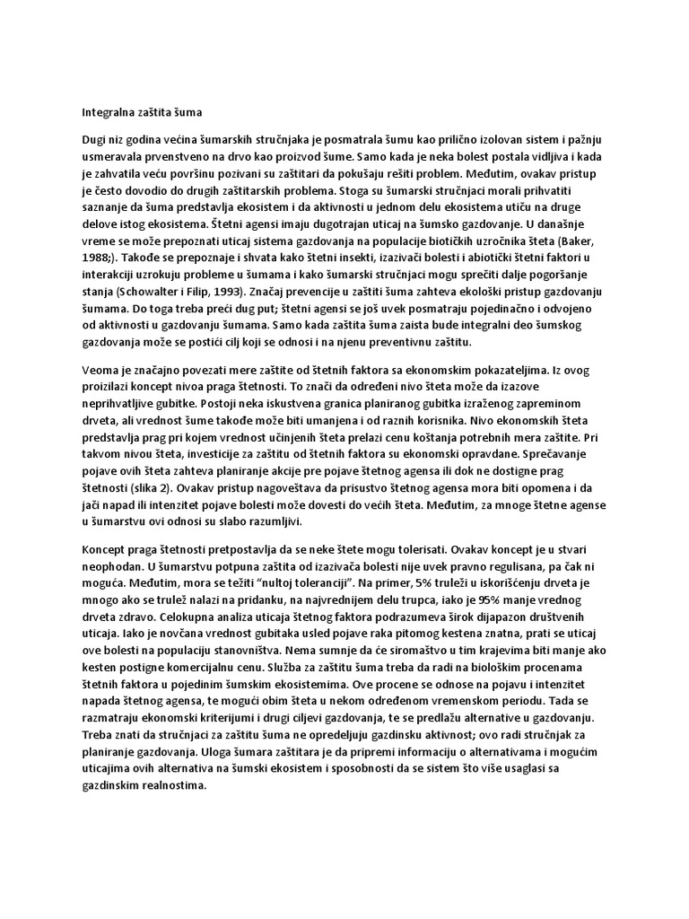 Integralna Zaštita Šuma | PDF