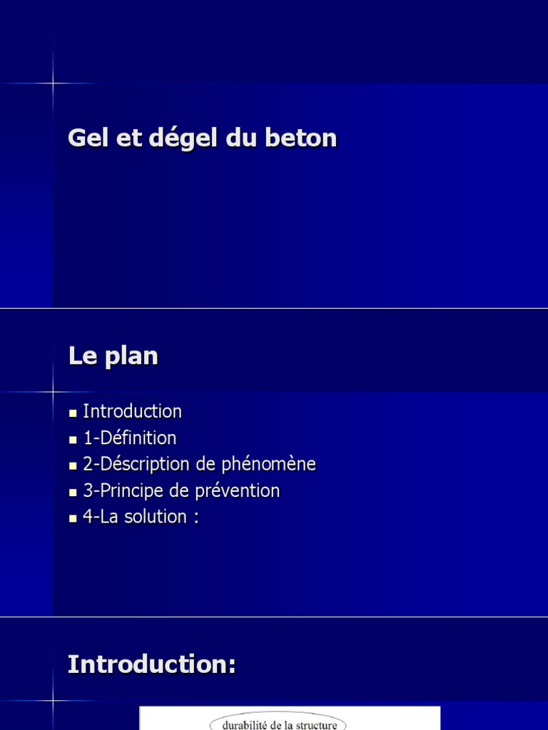 Gel Et Dégel Du Beton | PDF | Glace | Béton