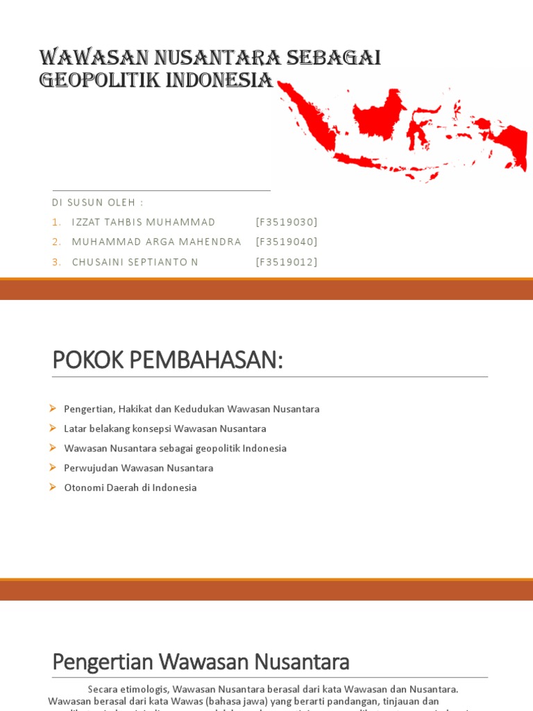 Wawasan Nusantara Sebagai Geopolitik Indonesia | PDF