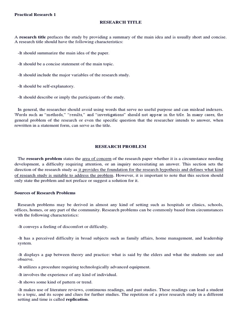 Research Prob and Intro | PDF | Experiment | Science