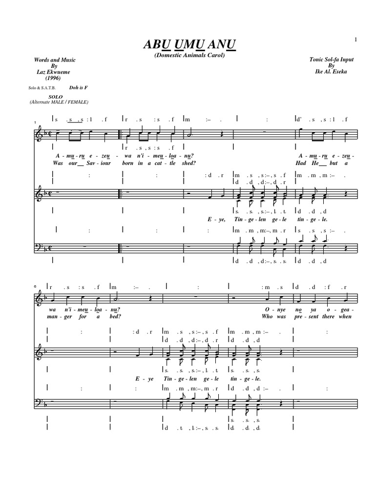 Animal Carol PDF | PDF | Mammal Ecology | Mammals