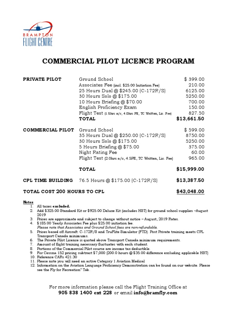Comercial Pilot Licence PDF | PDF | Aerospace | Transport