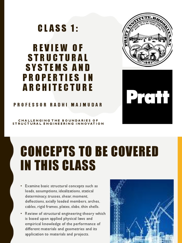 Class 01 Review of Structural Systems and Properties in Architecture ...