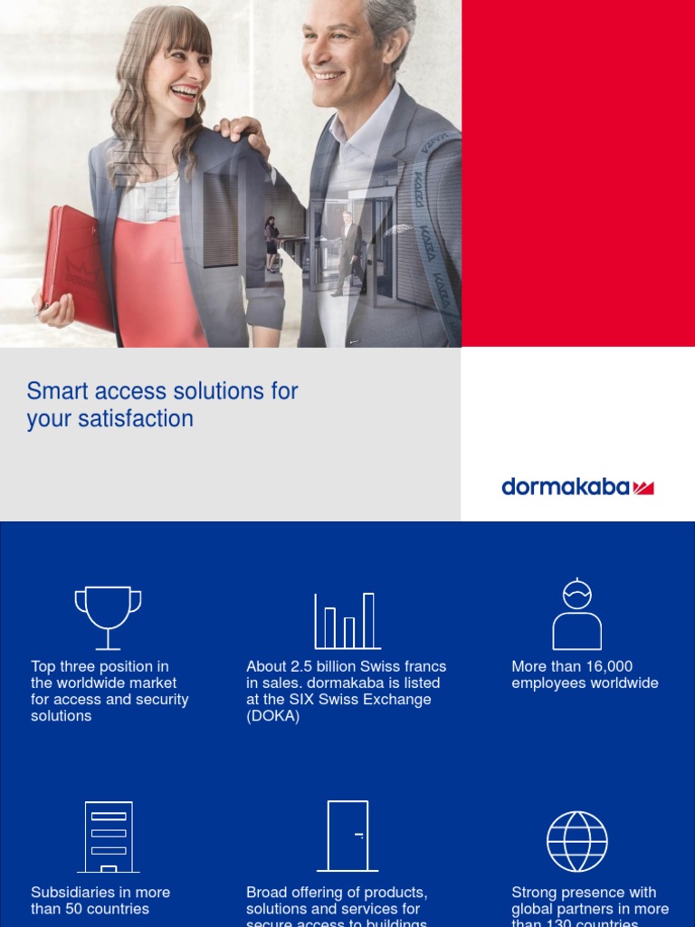DWN Dormakaba Corporate Presentation en | PDF | Access Control | Innovation