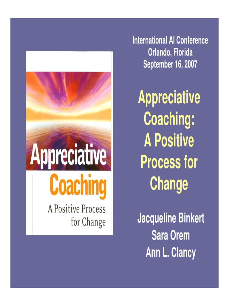 2007 Appreciative Coaching | PDF | Dream | Emotions