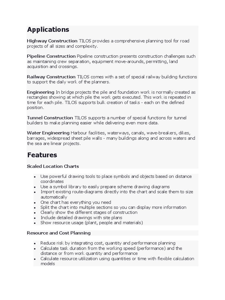 Comprehensive Planning And Construction Management For Linear