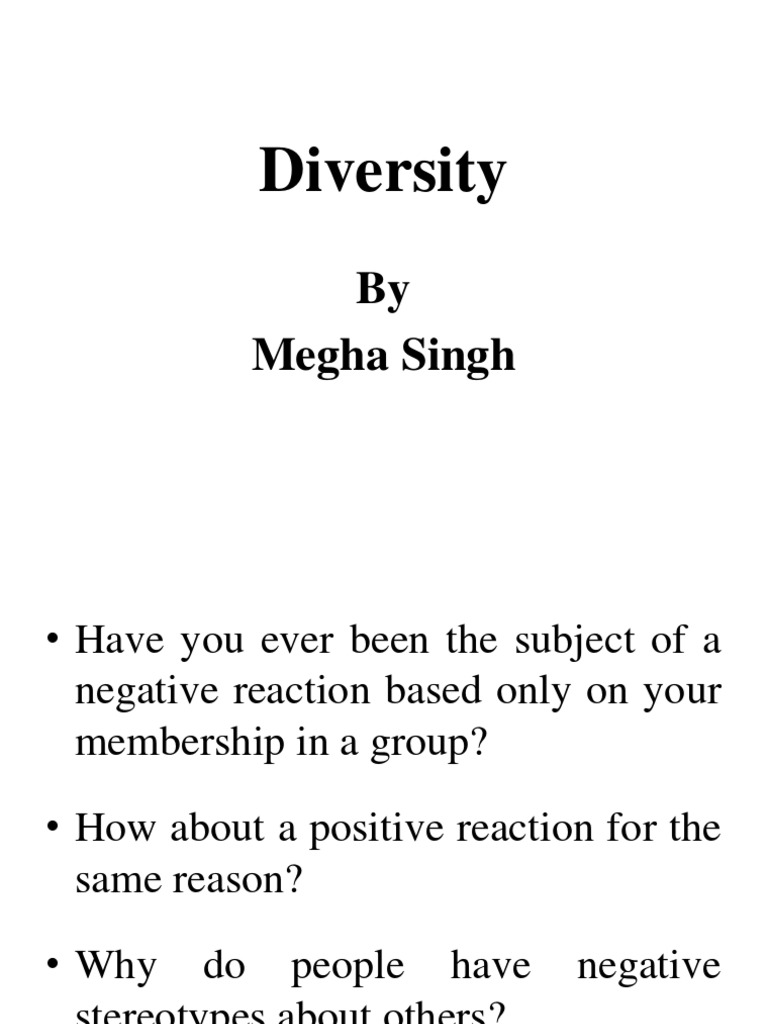 Module 2 Diversity | PDF | Diversity (Business) | Prejudices