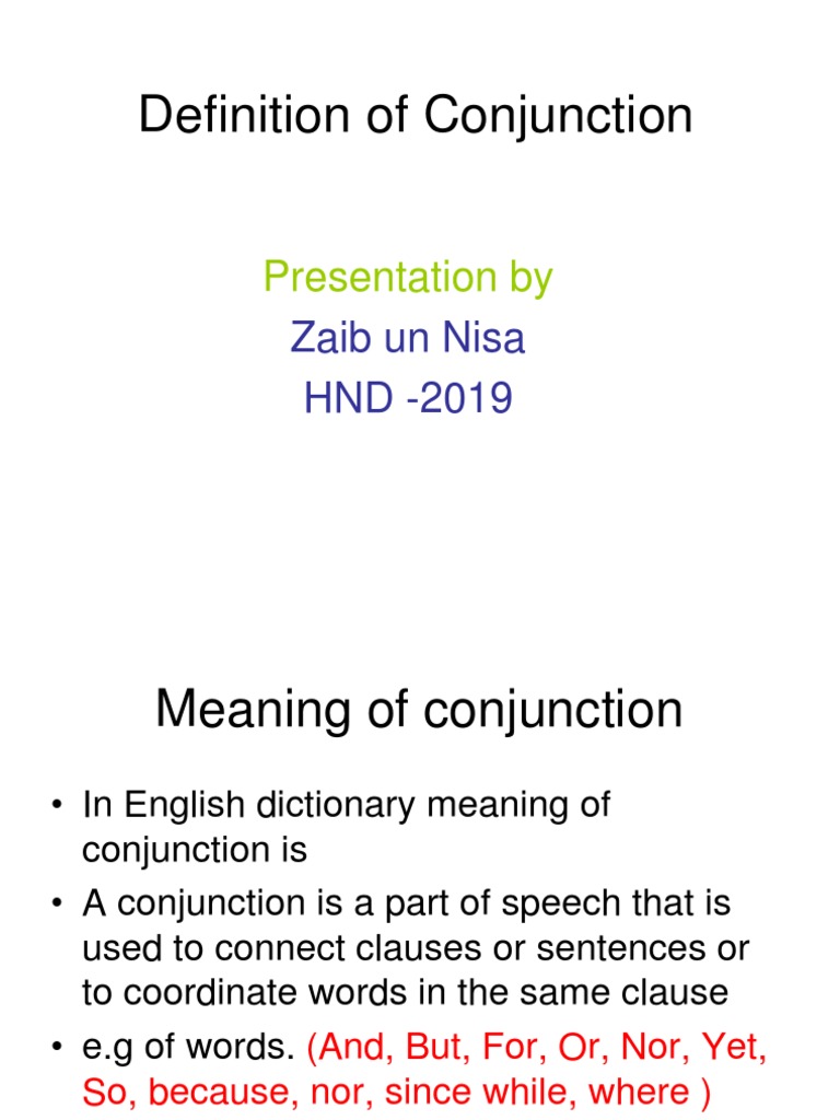 Understanding Conjunctions | PDF | Language Mechanics | Syntax