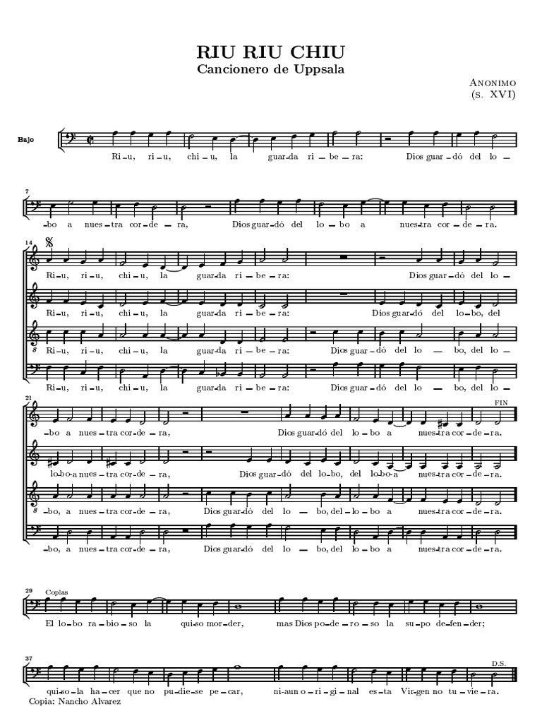 Riu Riu Chiu | PDF