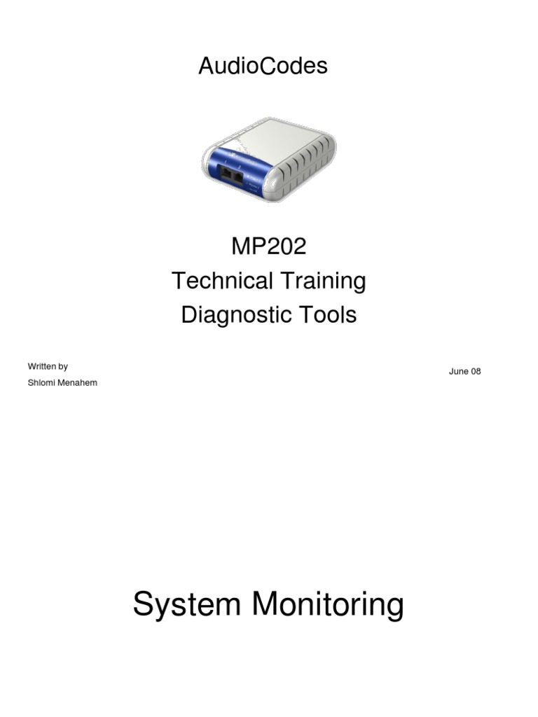 MP-202 Diagnostic Tools | PDF | Local Area Network | Ip Address