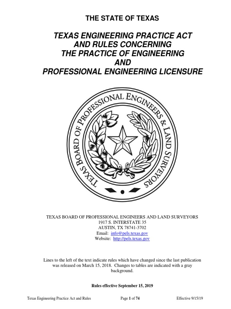 Pe Rules Texas | PDF | Board Of Directors | Employment