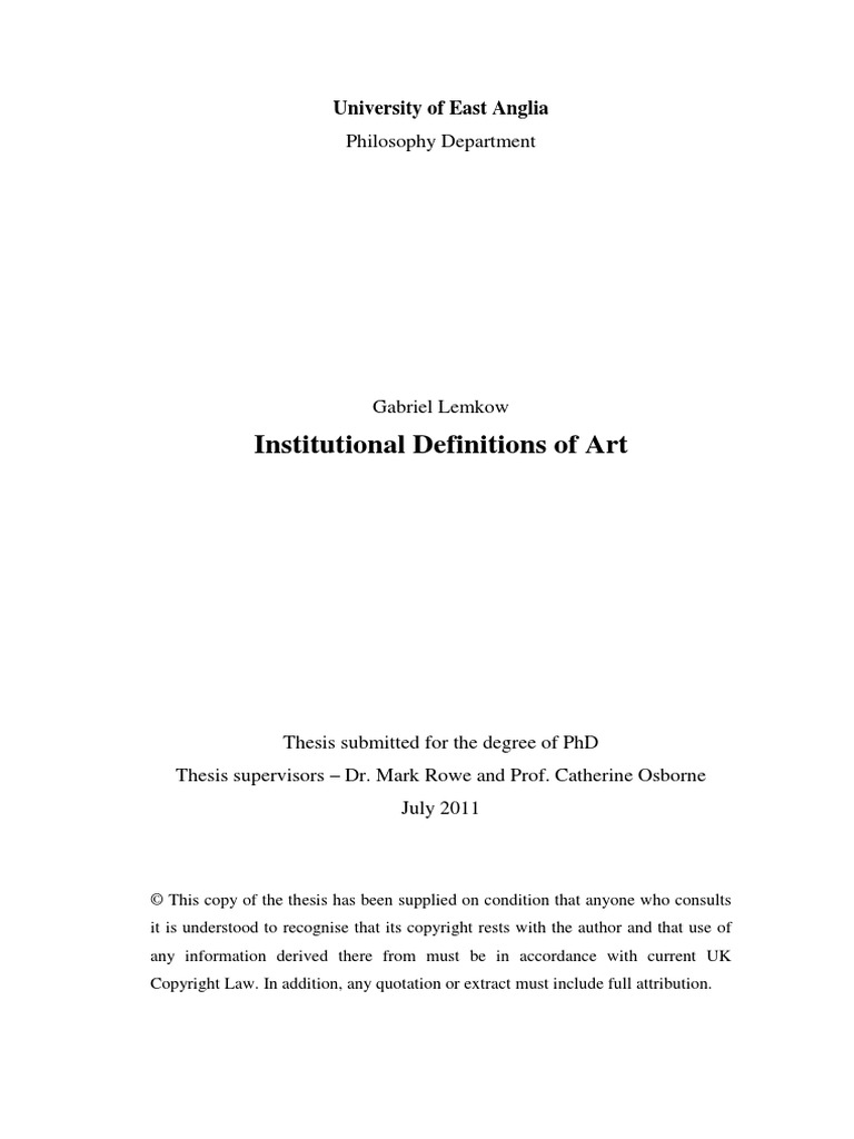 Institutional Theories of Art PDF | PDF | Aesthetics | Theory