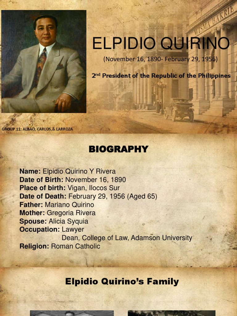 Elpidio Quirino | Download Free PDF | Philippines | Government