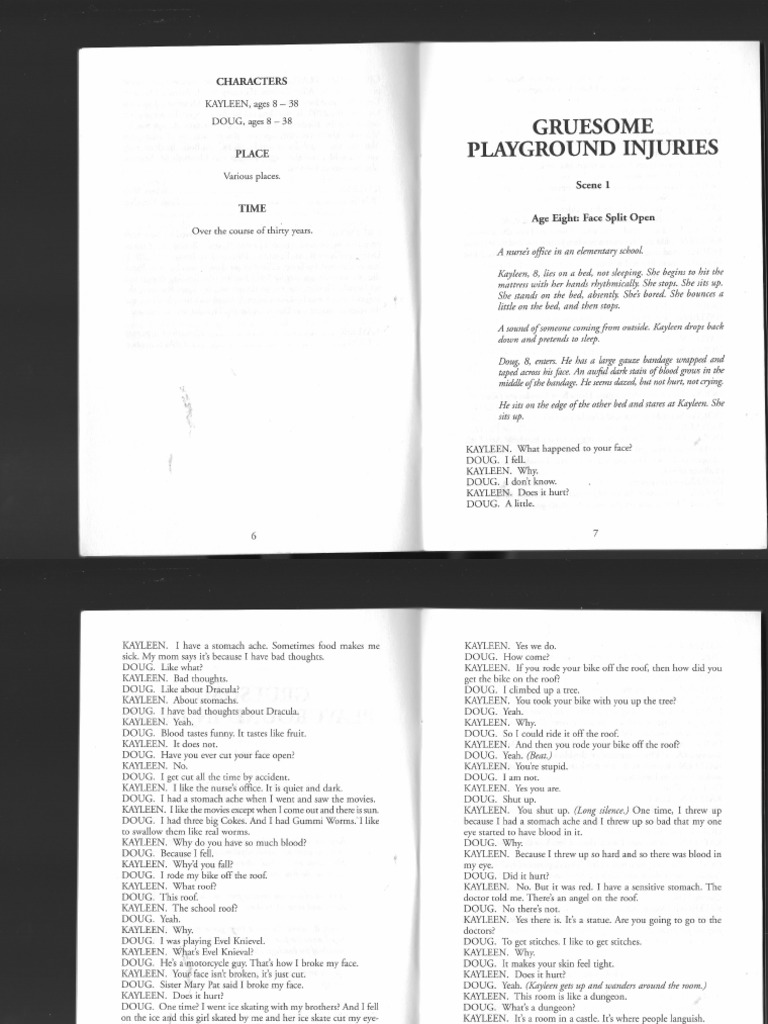 Gruesome Playground Injuries | PDF