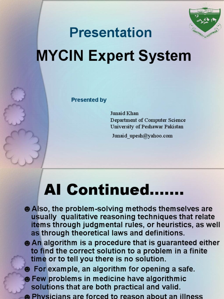 MYCIN Expert System | PDF | Science | Medicine