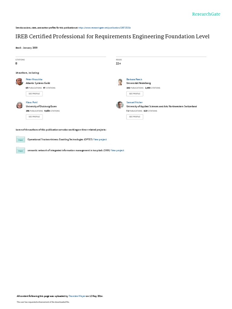 IREB Cpre Syllabus FL en v21 | PDF | Conceptual Model | Use Case