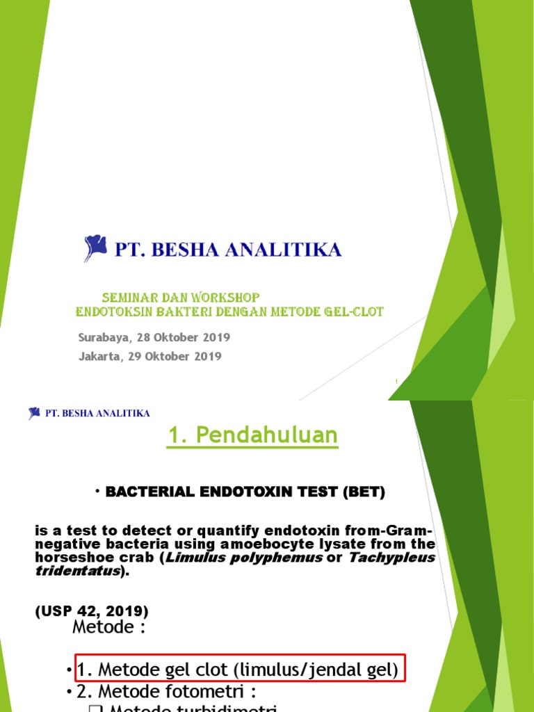 Materi Metode Gel Clot PDF | PDF