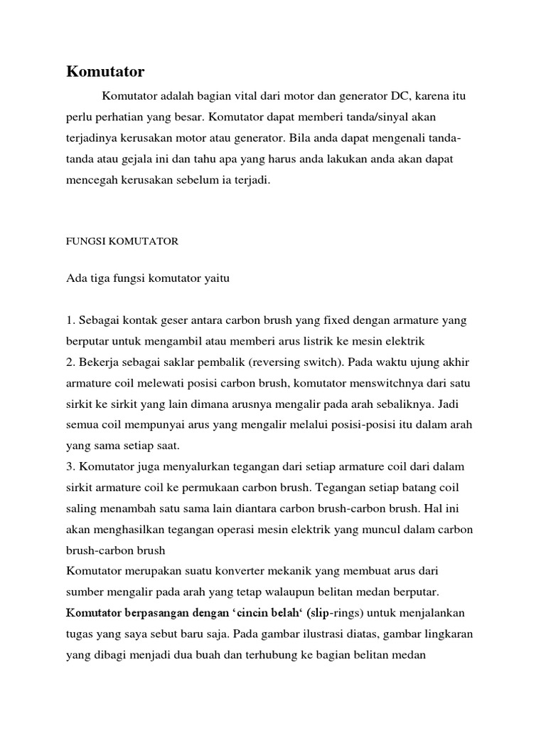 Komutator | PDF