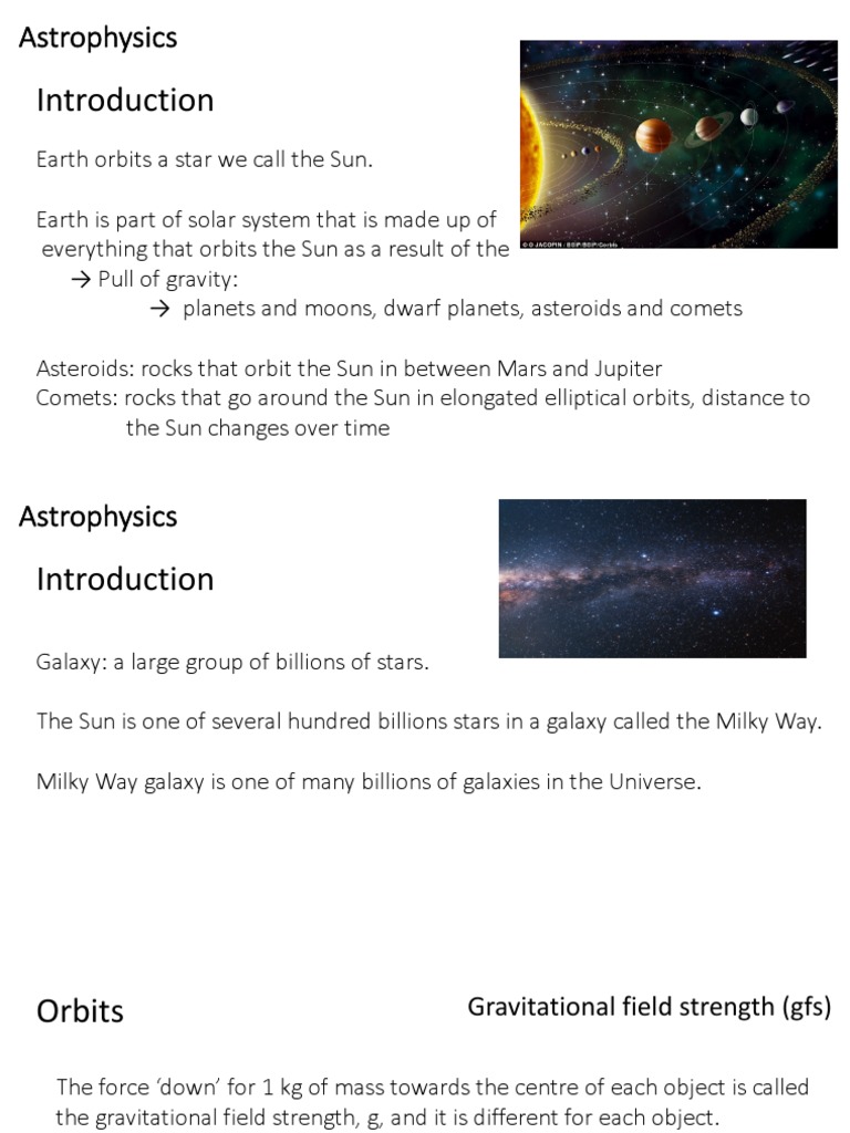 Astrophysics PDF | PDF | Stars | Orbit