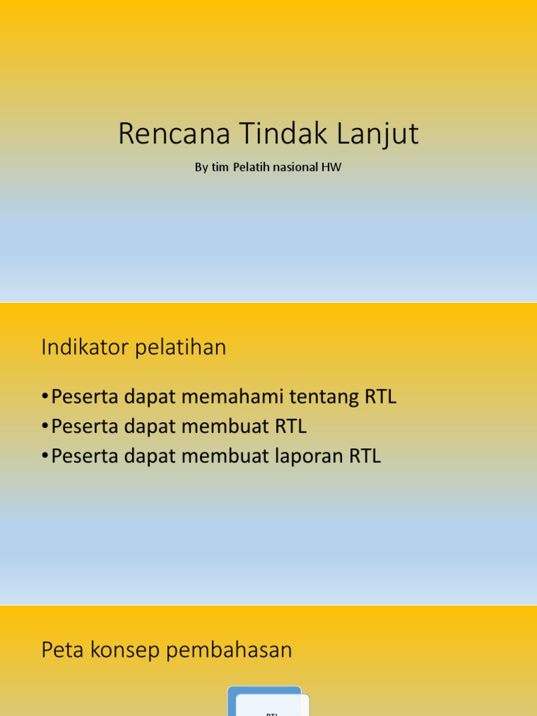 Rencana Tindak Lanjut | PDF