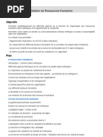 Résumé GRH | PDF | Ressources humaines | Recrutement