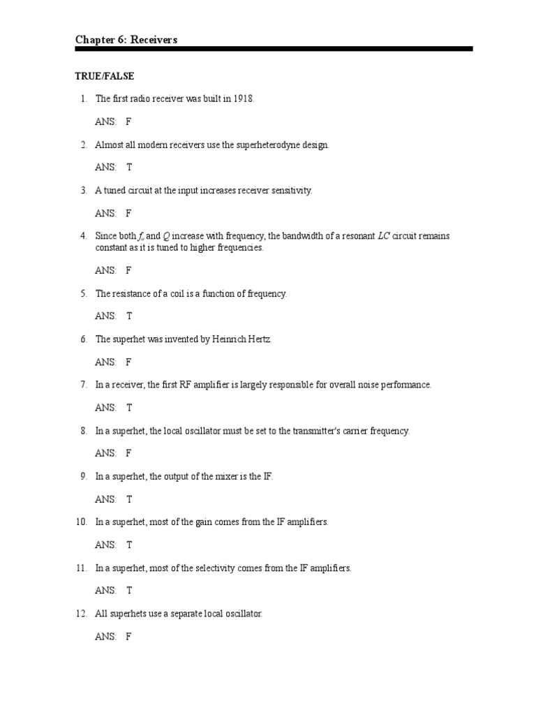 Receivers | PDF | Detector (Radio) | Frequency Modulation