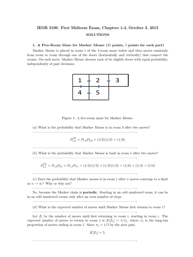 Markov Chain | PDF | Markov Chain | Probability Density Function