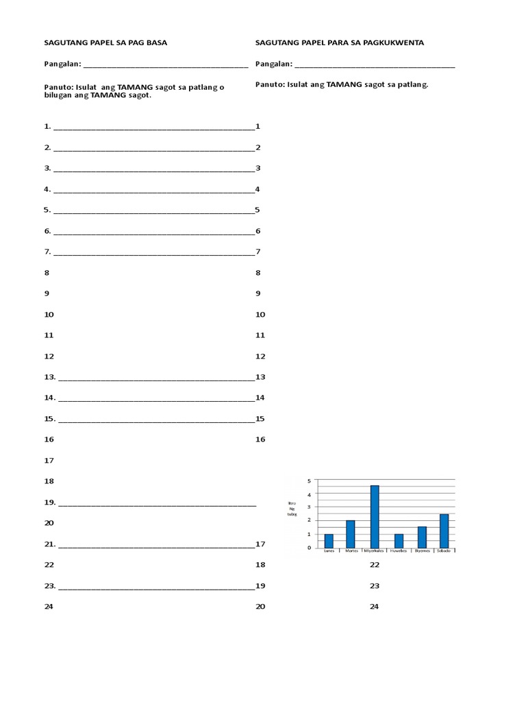 Answer Sheet FLT | PDF