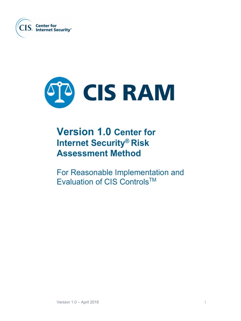 CIS-RAM-Version - 1 0 A PDF | PDF | Risk Management | Information Security