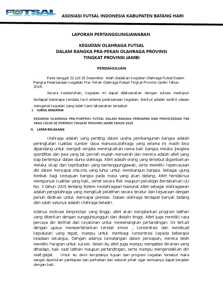 SPJ Futsal 2019 | PDF