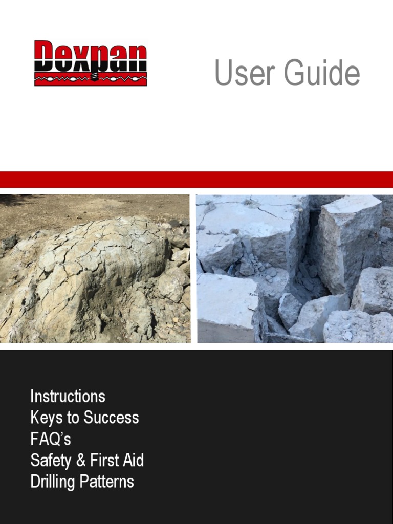 Dexpan User Guide | PDF | Drilling | Concrete