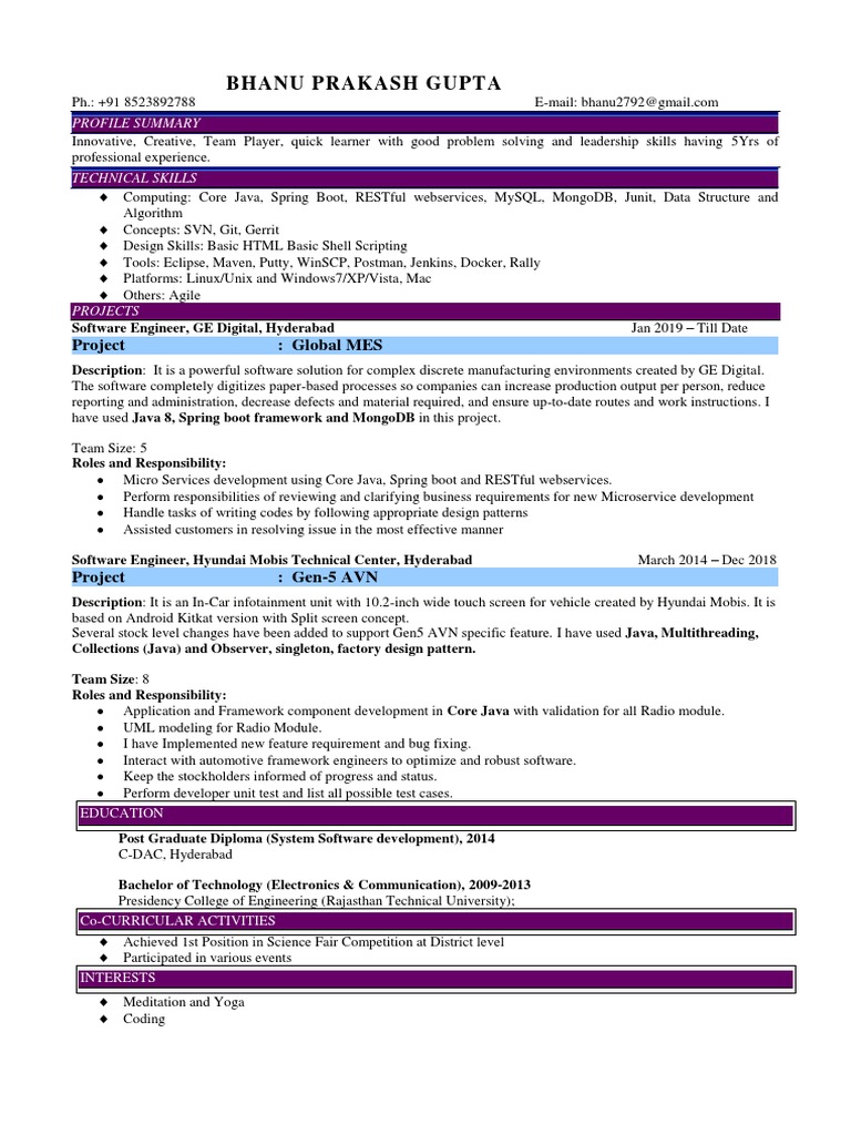 Bhanu Gupta | PDF | Software Development | Java (Programming Language)