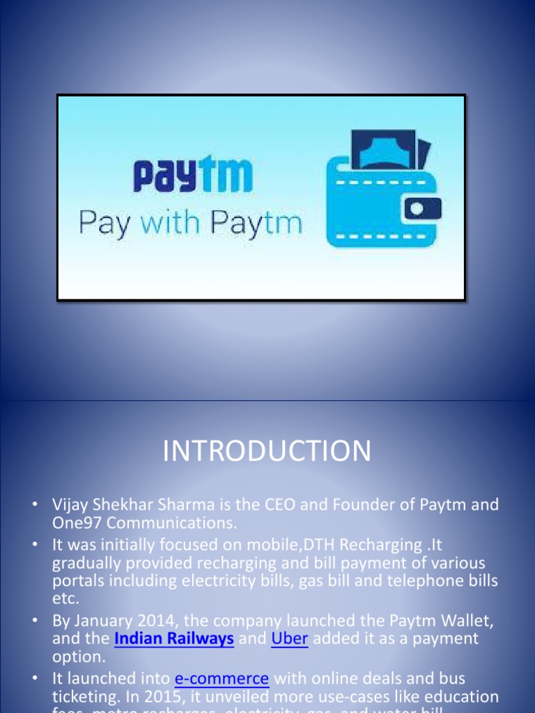 Strategic Business of PAYTM | PDF | Business | Market (Economics)